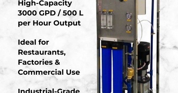 3000 Gallons GPD Industrial RO Purification System - 500L/hr- Malaysia